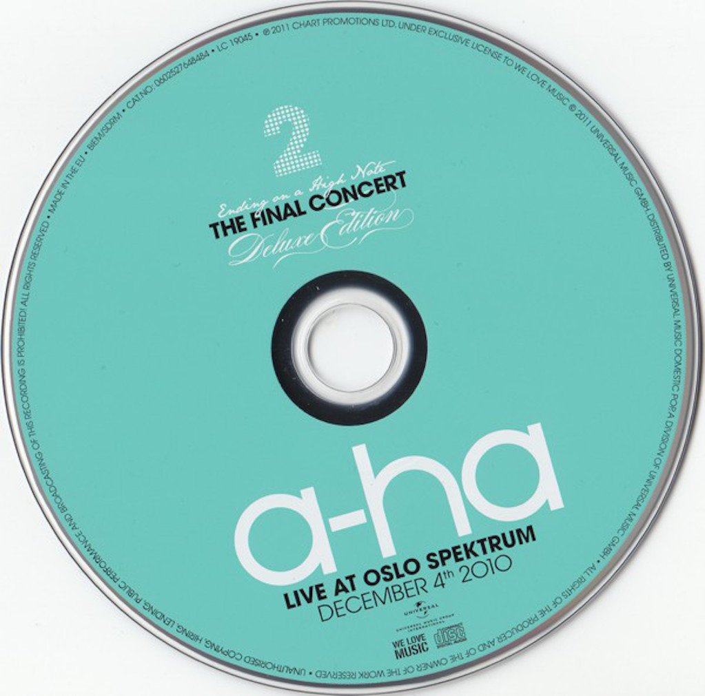 A ha Ending On A High Note The Final Concert (2011) : DVD 2 | DVD ...